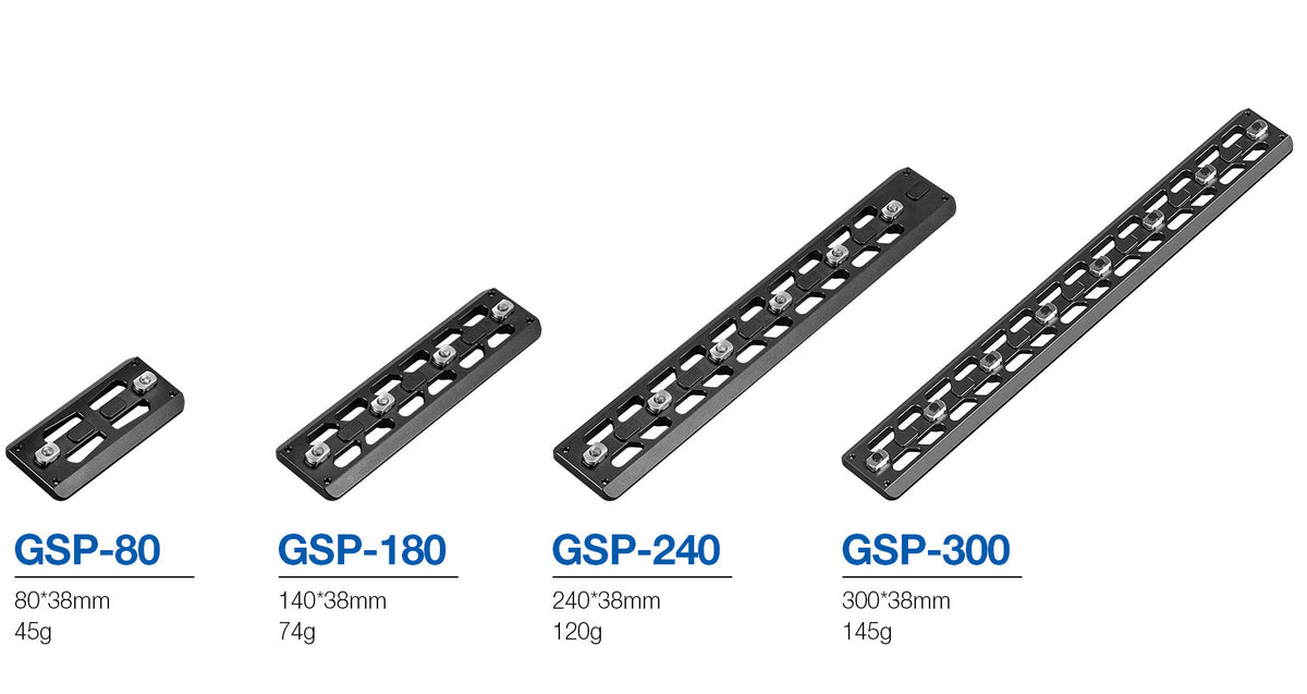 Leofoto GSP-80 / GSP-140 / GSP-240 / GSP-300 M-LOK QR Plates | Arca ...